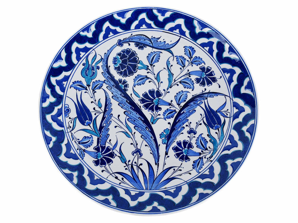 33 cm Turkish Plate Blue Iznik Design 5 | Australia – Sydney Grand Bazaar
