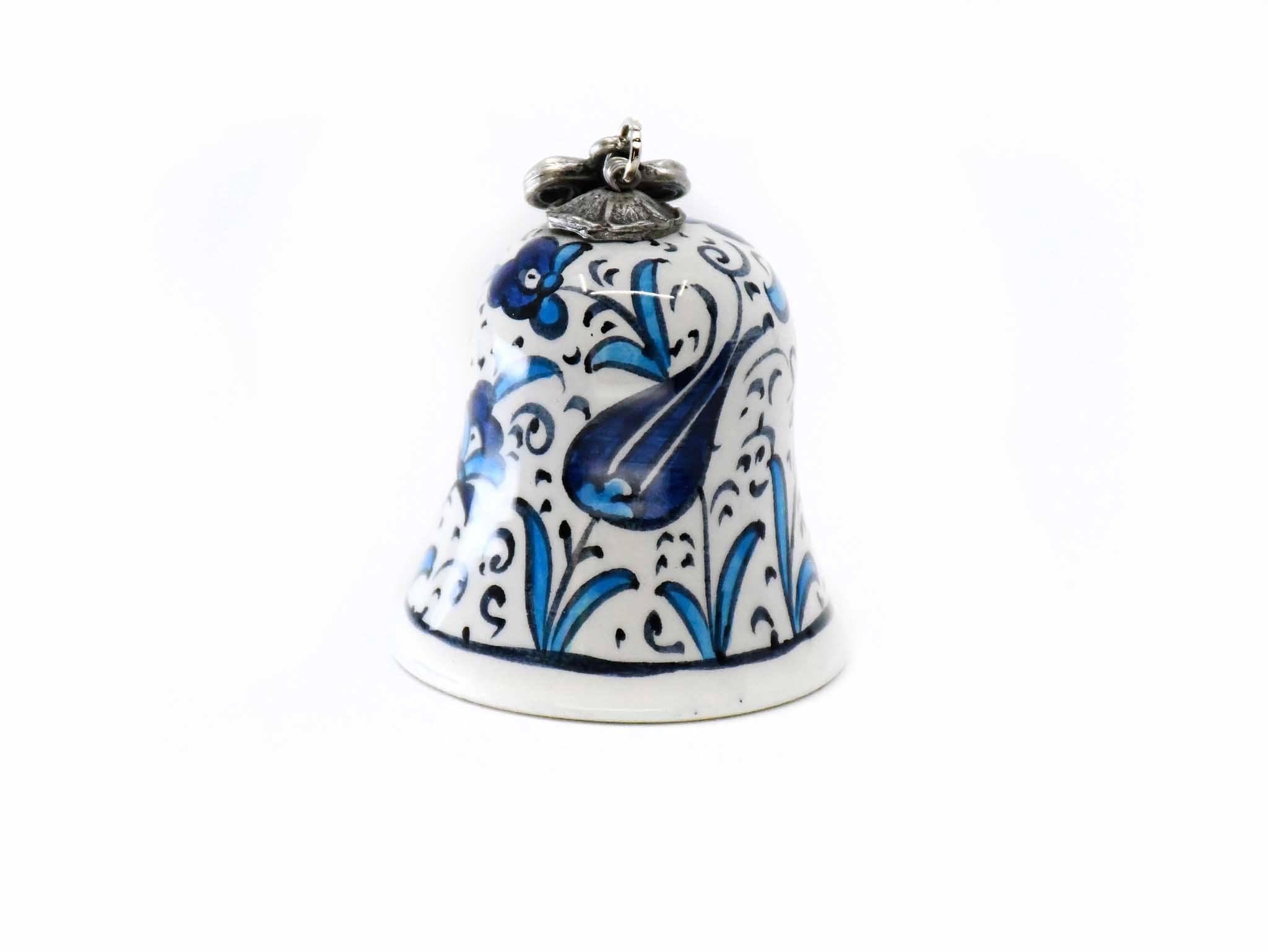 Turkish Ceramic Single Bell Wind Chime Iznik Blue| Sydney Grand Bazaar