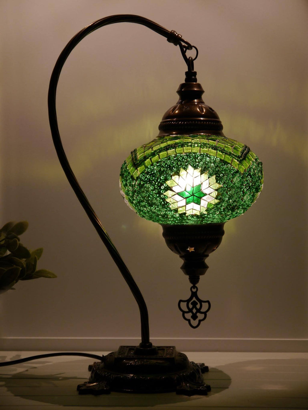 Turkish Table Lamp Mosaic Arch Green | Gifts & Homewares | Sydney ...