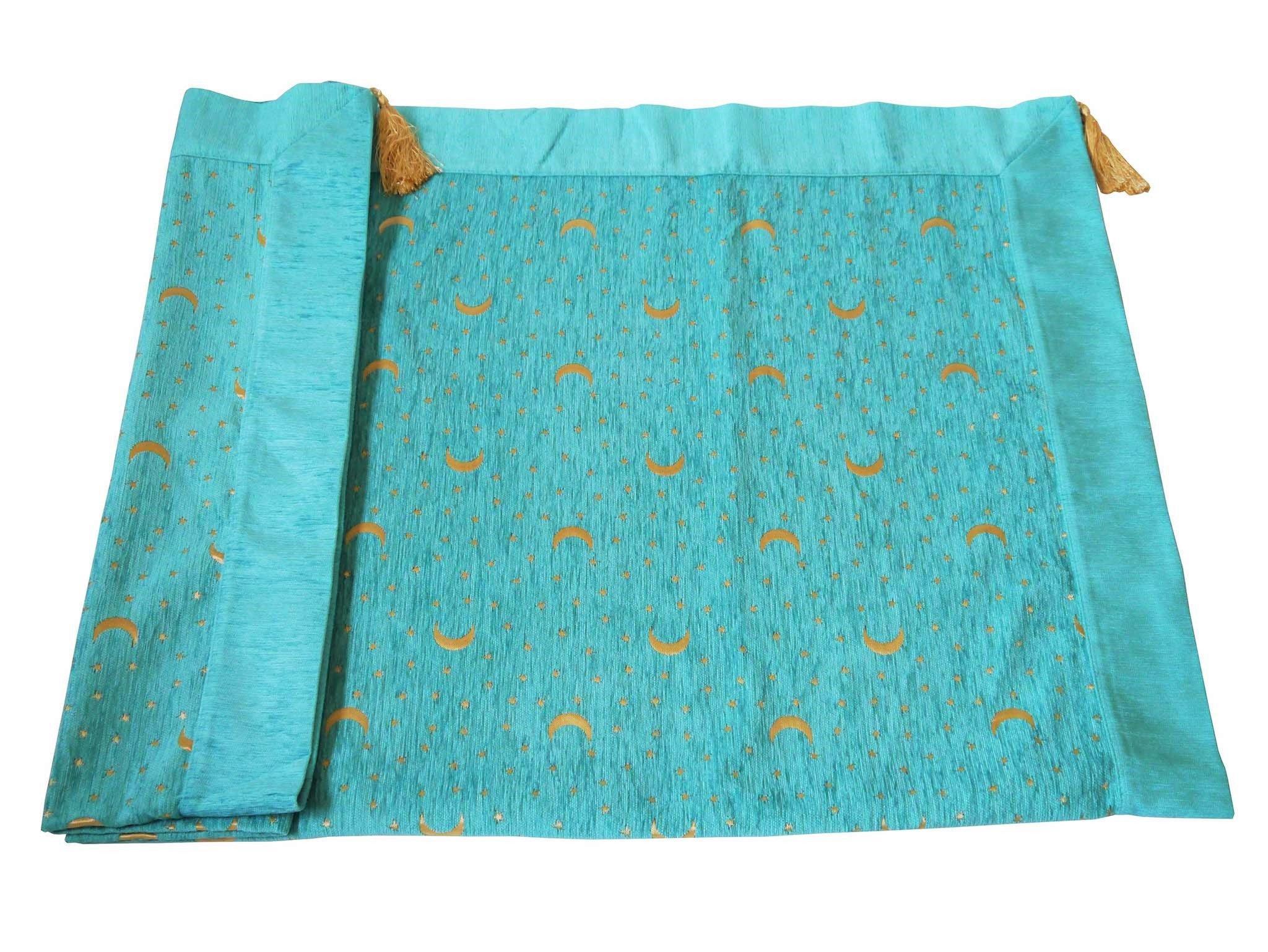 Turkish Tablecloth Moon and Stars Collection, Turquoise – Sydney Grand ...
