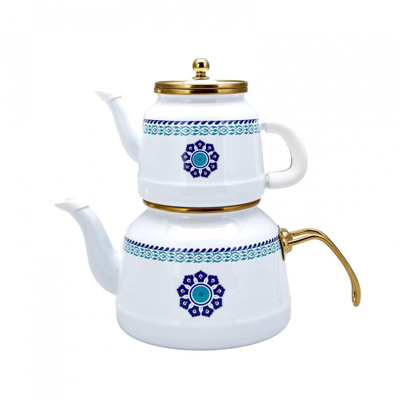 Turkish Teapot Set Caydanlik | Karaca Mai Seljuk Series Turkish Teapot ...