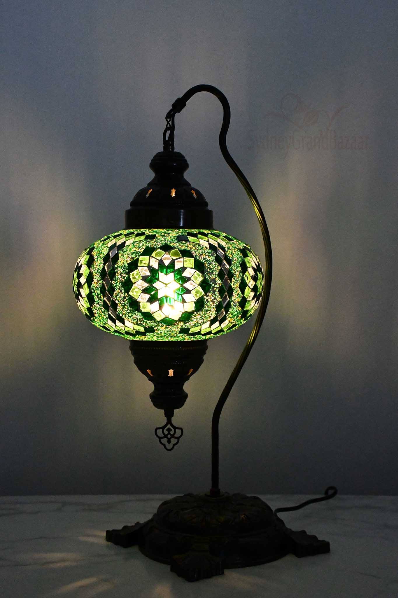Turkish Lamp Large Green Star Bead 3 | Sydney Grand Bazaar | Australia