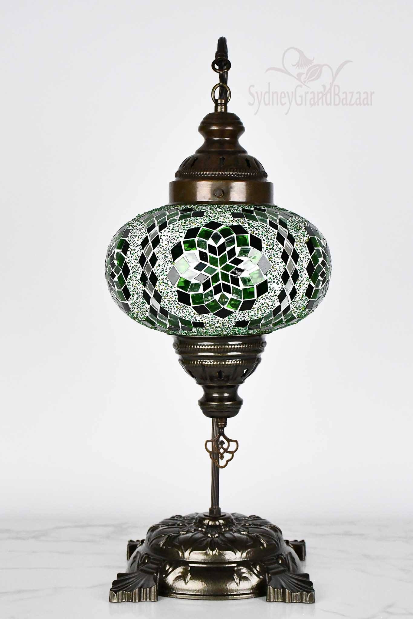 Turkish Lamp Large Green Star Bead 3 | Sydney Grand Bazaar | Australia