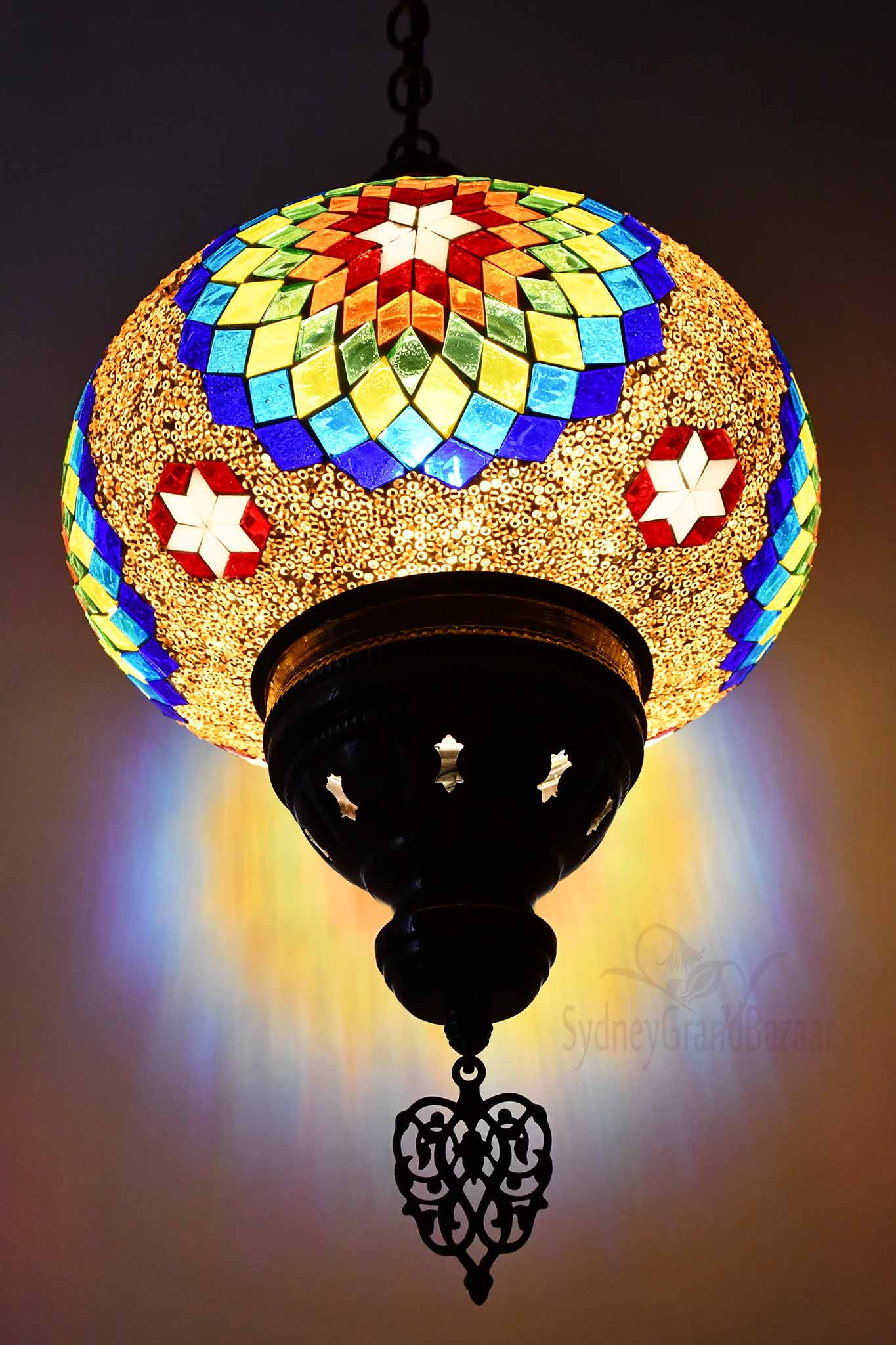 Turkish Ceiling Light Star Rainbow Color B4 | Pendant Lights | Sydney ...